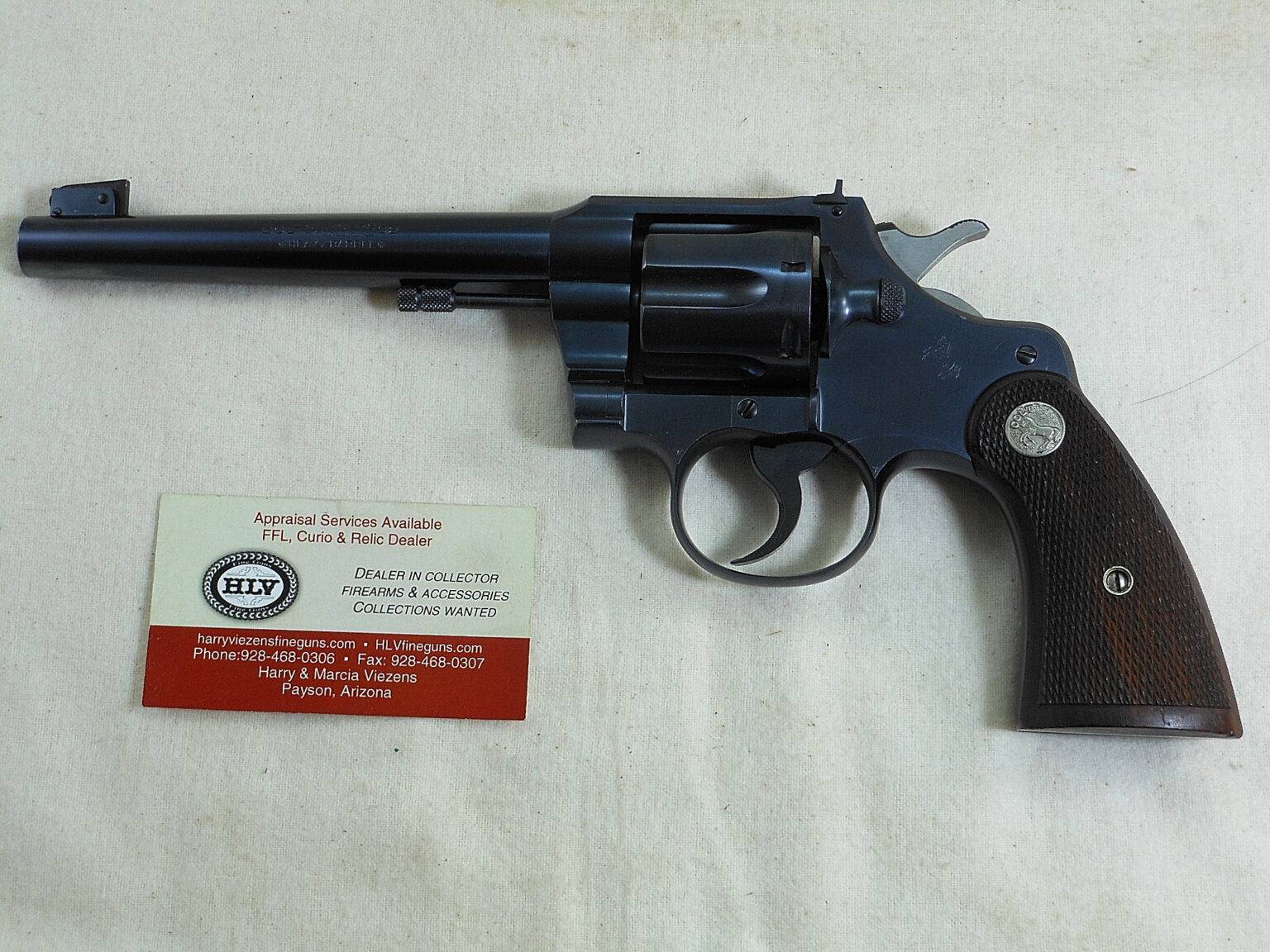 Colt Officers Model Target Revolver In Rare 32 Colt New Police In New ...
